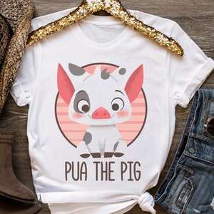 Funny Cute Disney Moana Pua the Pig Graphic Shirt Disneyland - Etsy