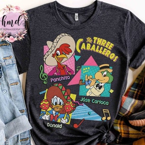 Retro 90s Disney Three Caballeros Classic Shirt, Donald Duck Jose ...