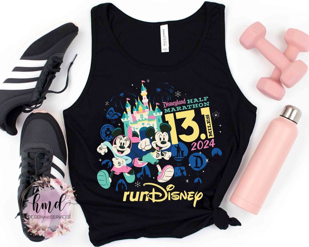 Rundisney Mickey and Minnie 13.1 Miles Marathon Weekend 2024 T-shirt ...