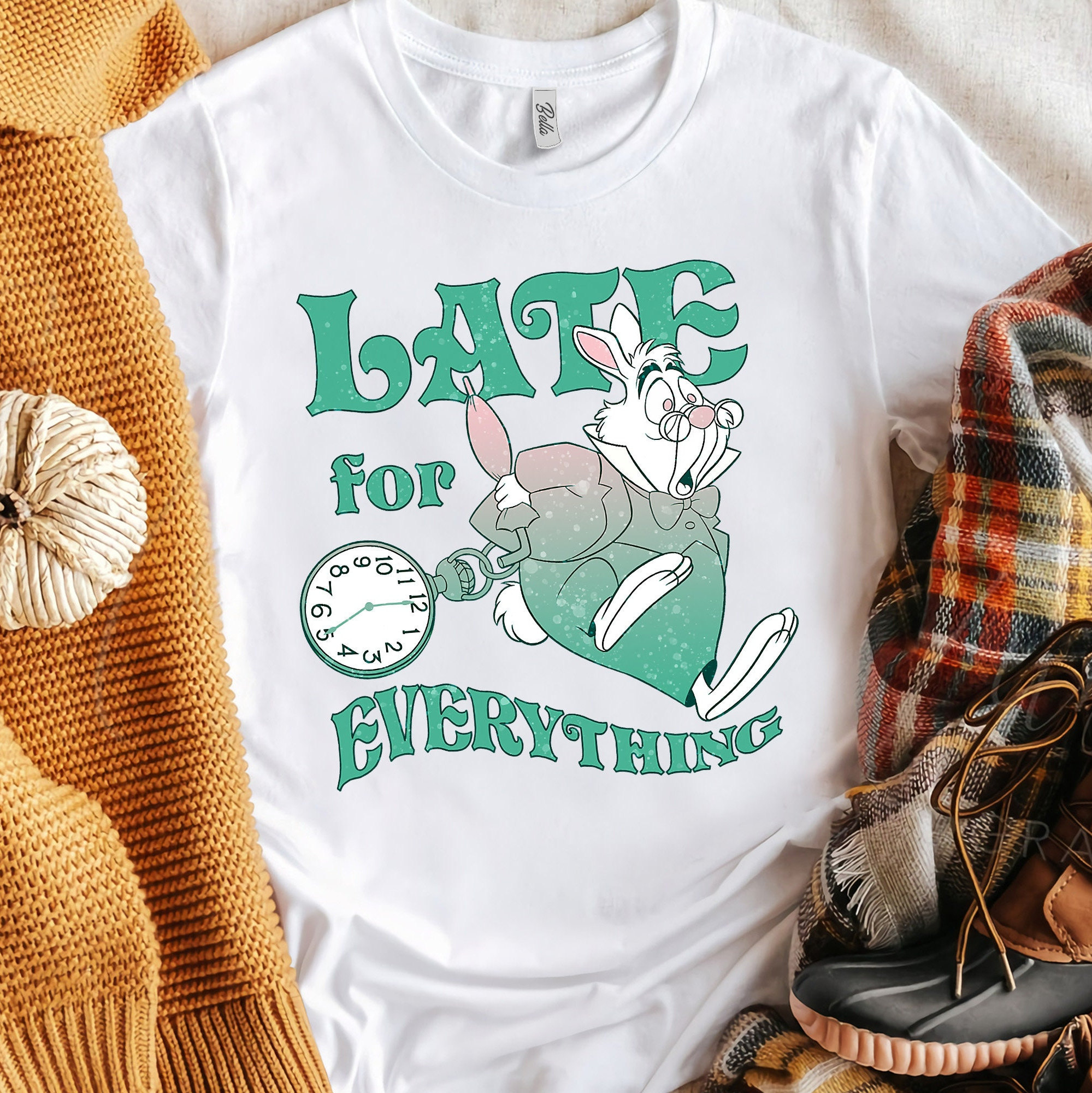 Disney Alice in Wonderland White Rabbit Late for Everything - Etsy