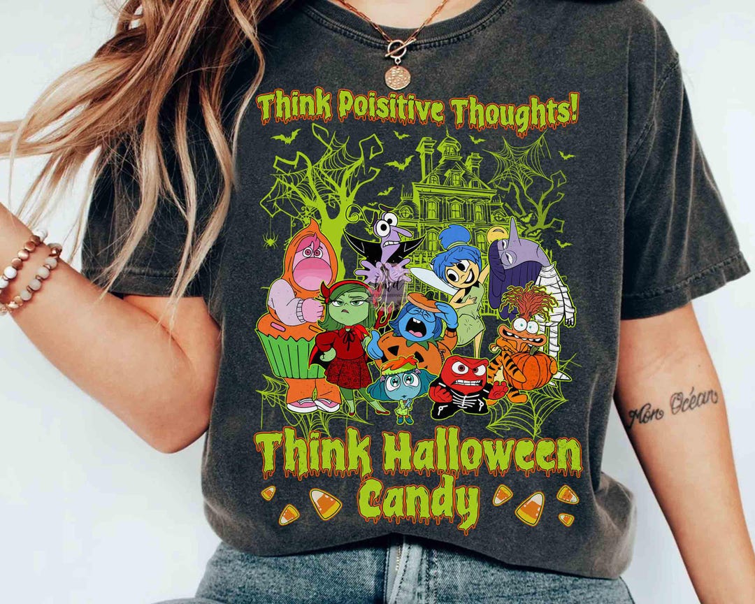 Pixar Inside Out 2 Characters Halloween Costume T-shirt, Disney Anxiety ...