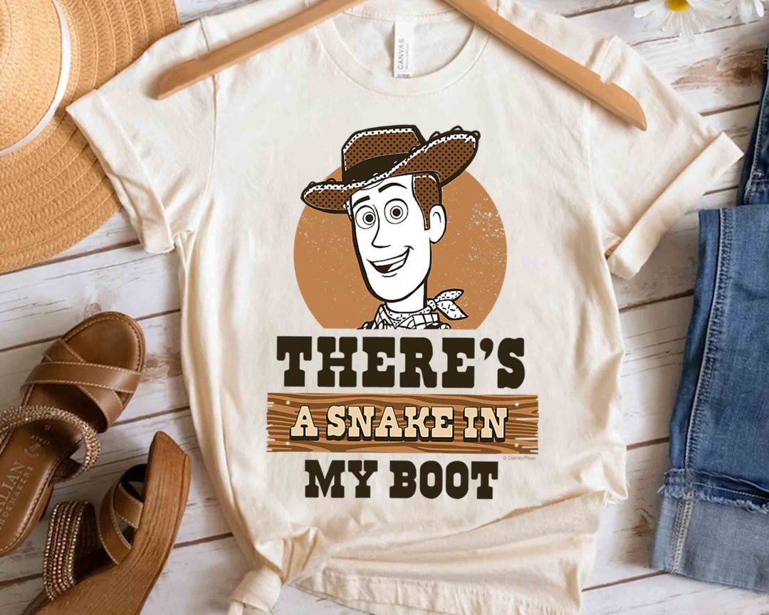 Disney Toy Story Woody Theres A Snake in My Boot Shirt, Magic Kingdom ...