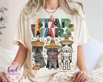 Vintage Disney Star Wars Matching Cinco De Mayo Shirt Funny Darth Vader ...