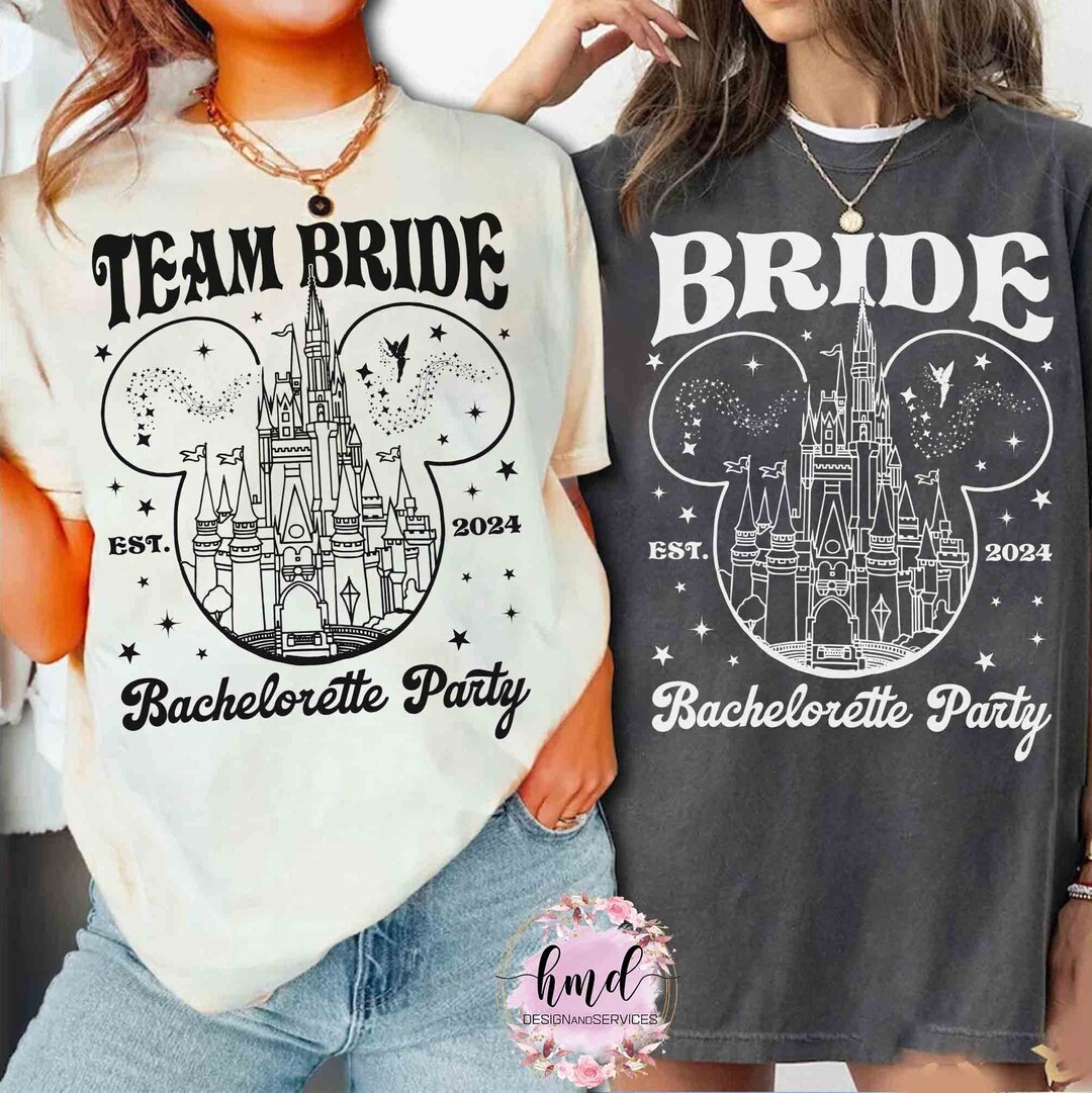 Magical Disney Castle Team Bride and Bride to Be Mickey T-shirt, Disney ...