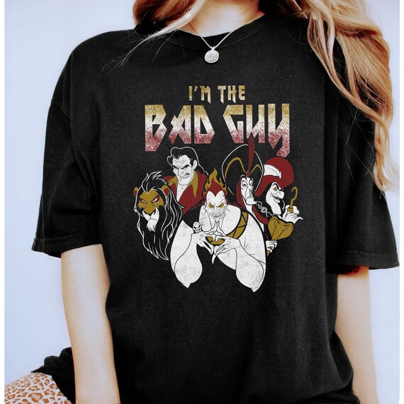 Vintage Disney Villains I'm the Bad Guy Group Shot Shirt - Etsy