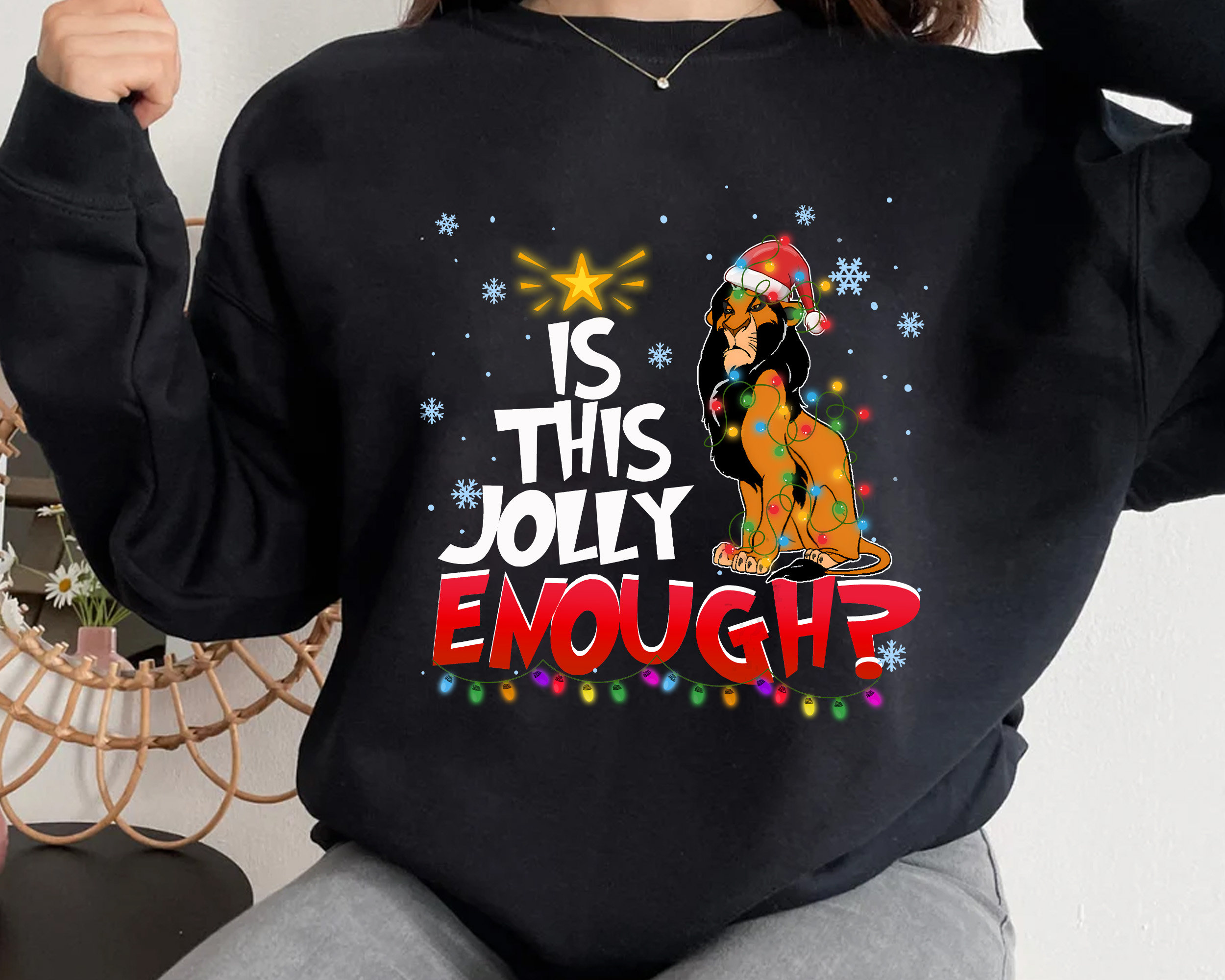 Funny Disney Villains Is This Jolly Enough Lion King Scar Xmas Light ...