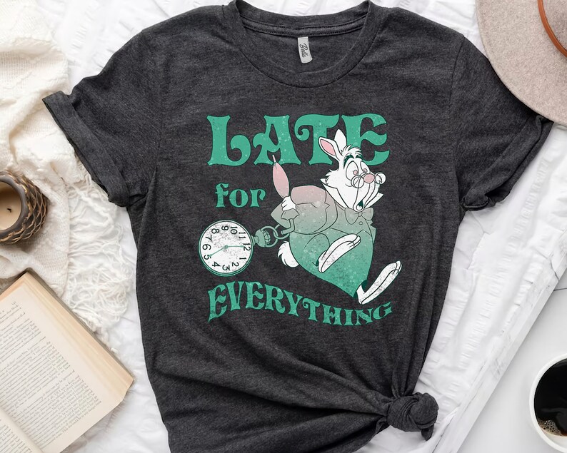Disney Alice in Wonderland White Rabbit Late for Everything - Etsy