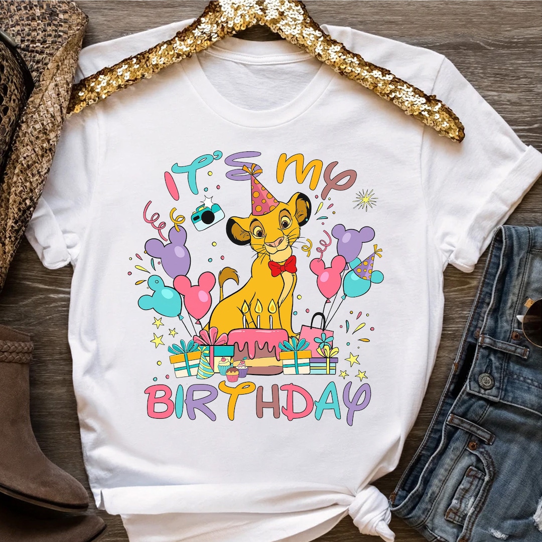 Disney The Lion King Simba Custom Presents It's My Birthday Shirt ...