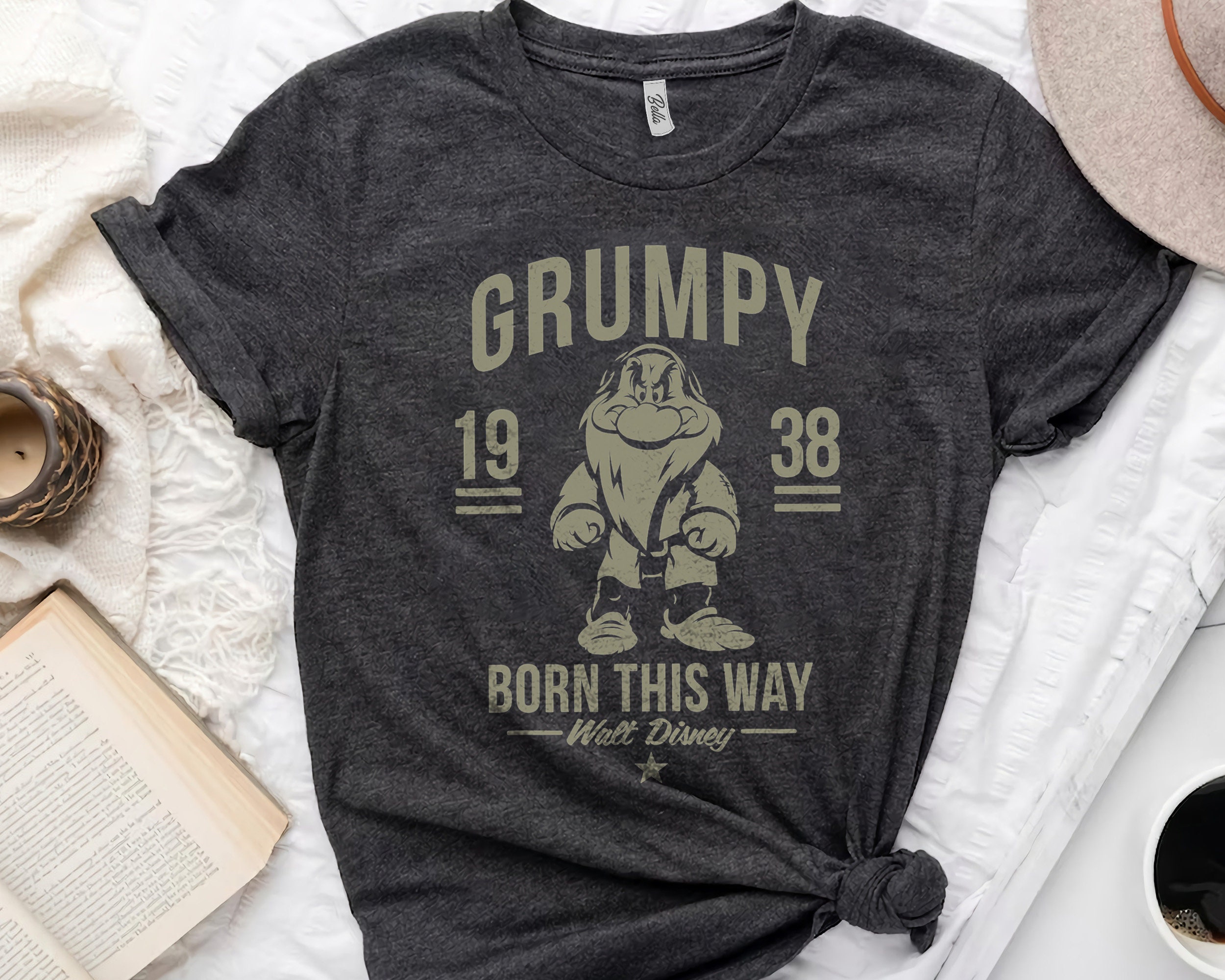 Retro Vintage Disney Snow White Grumpy Born This Way 1938 - Etsy