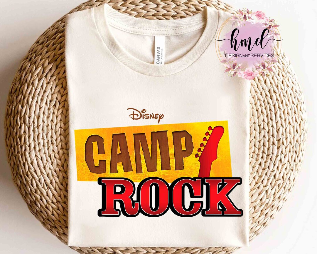 Disney Channel Camp Rock Logo Matching T-shirt, Disneyland Vacation Holiday Unisex T-shirt ...