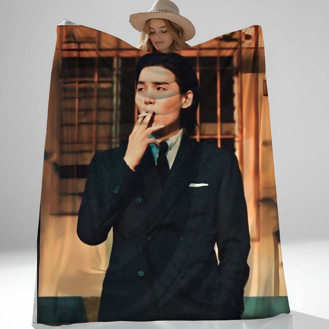 Suga Photo Blanket, Yoongi Merch, Personalized Velveteen Blanket ...