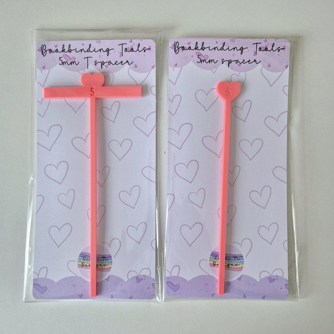 T Spacer for Bookbinding T Bar Guide Ruler Calendar Making Stencils ...