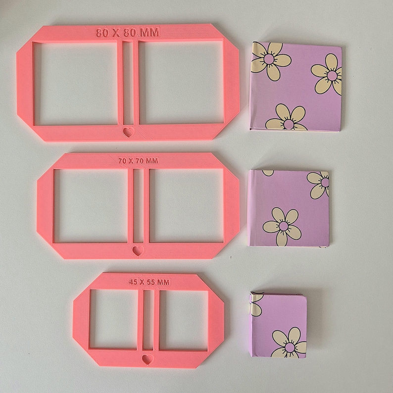 Mini Notebook Calendar Making Templates Stencils Binding Tools Book ...