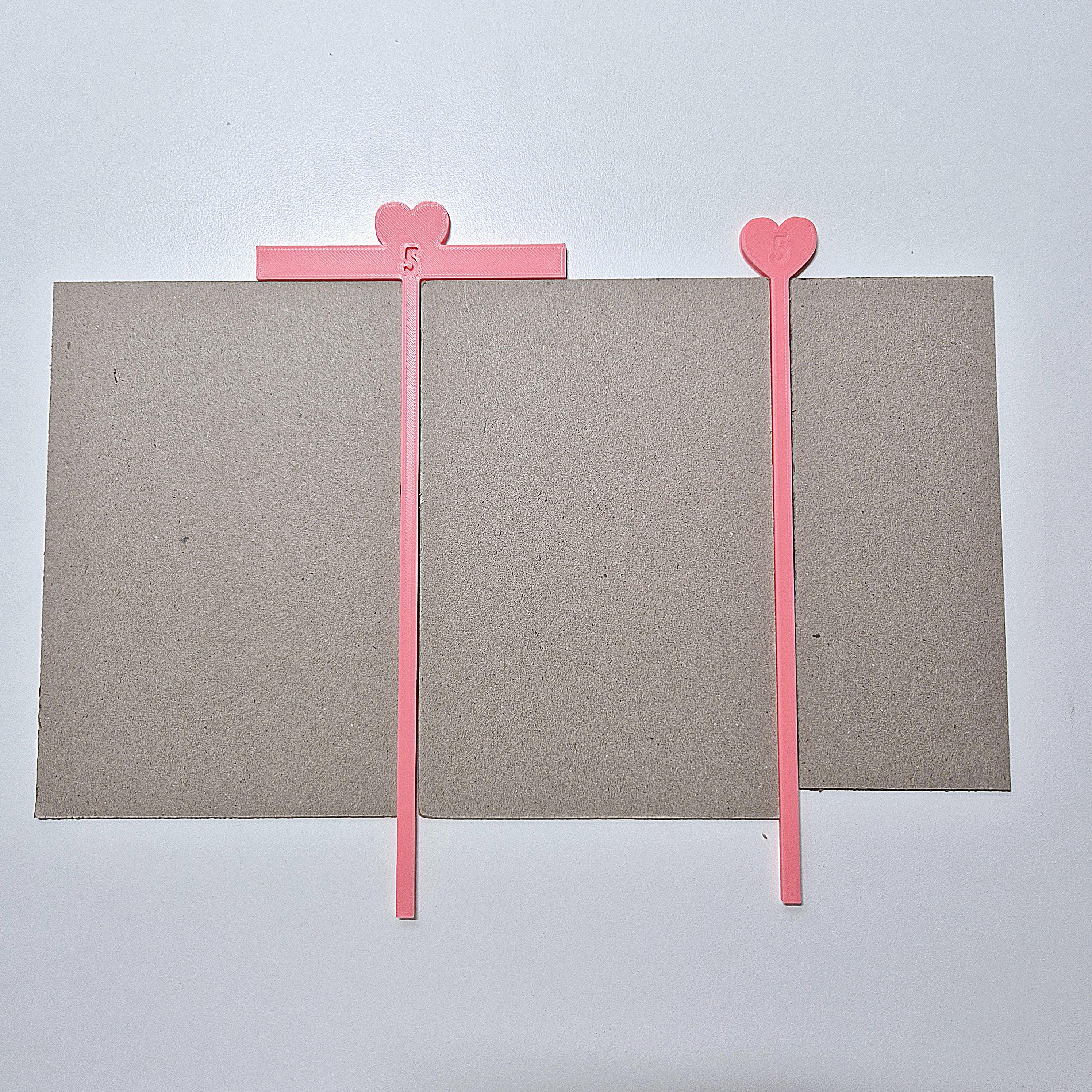 T Spacer for Bookbinding T Bar Guide Ruler Calendar Making Stencils ...