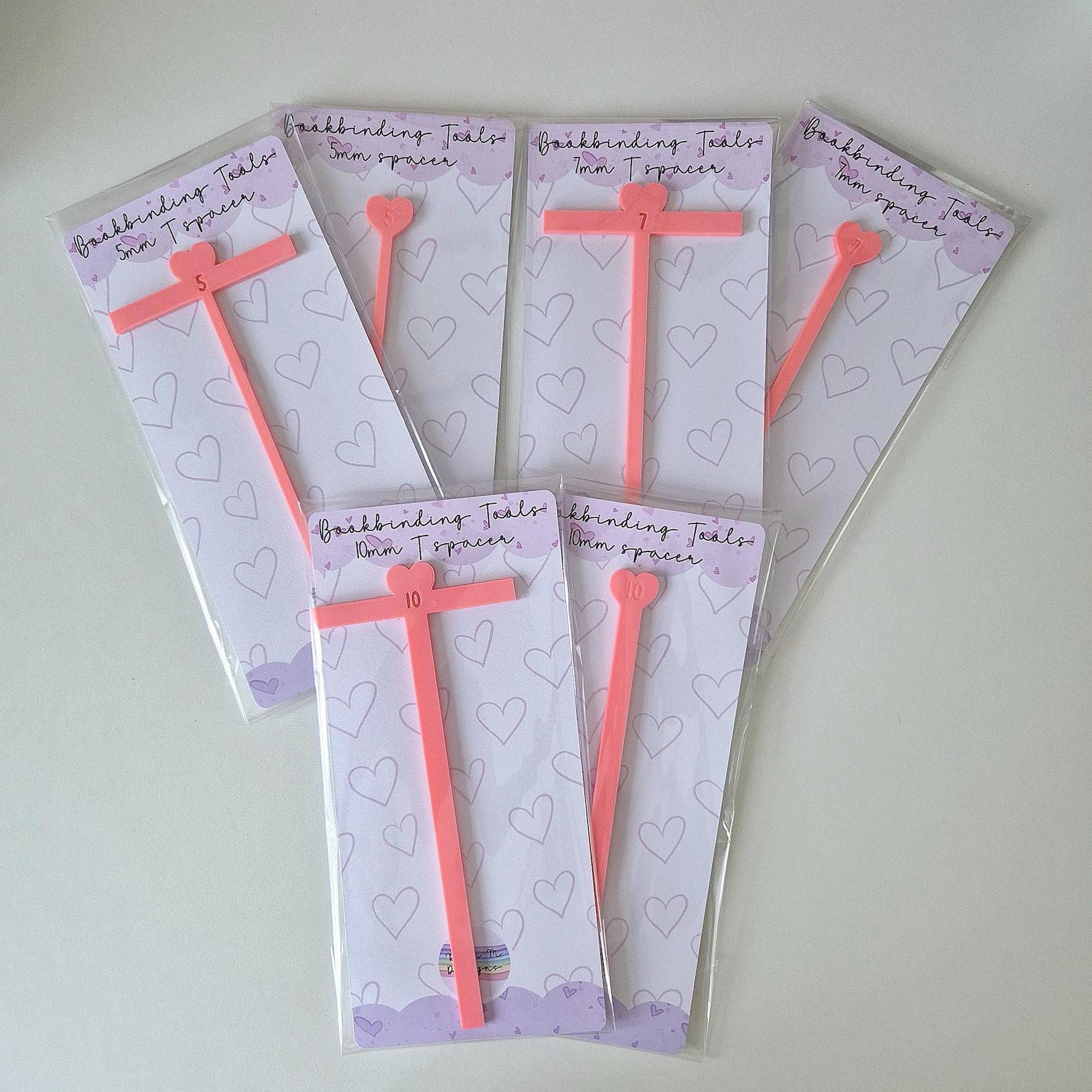 T Spacer for Bookbinding T Bar Guide Ruler Calendar Making Stencils ...