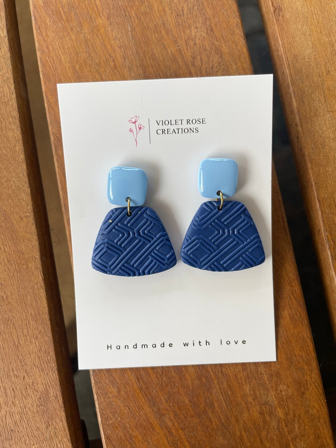 Jaz Collection | POLYMER CLAY EARRING | Handmade Statement Dangle ...