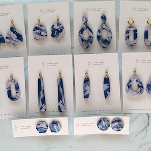 Jaz Collection - Part 1 | POLYMER CLAY EARRING | Handmade Statement ...