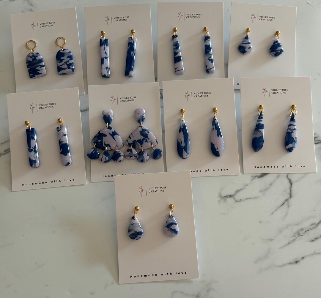 Jaz Collection - Part 2 | POLYMER CLAY EARRING | Handmade Statement ...