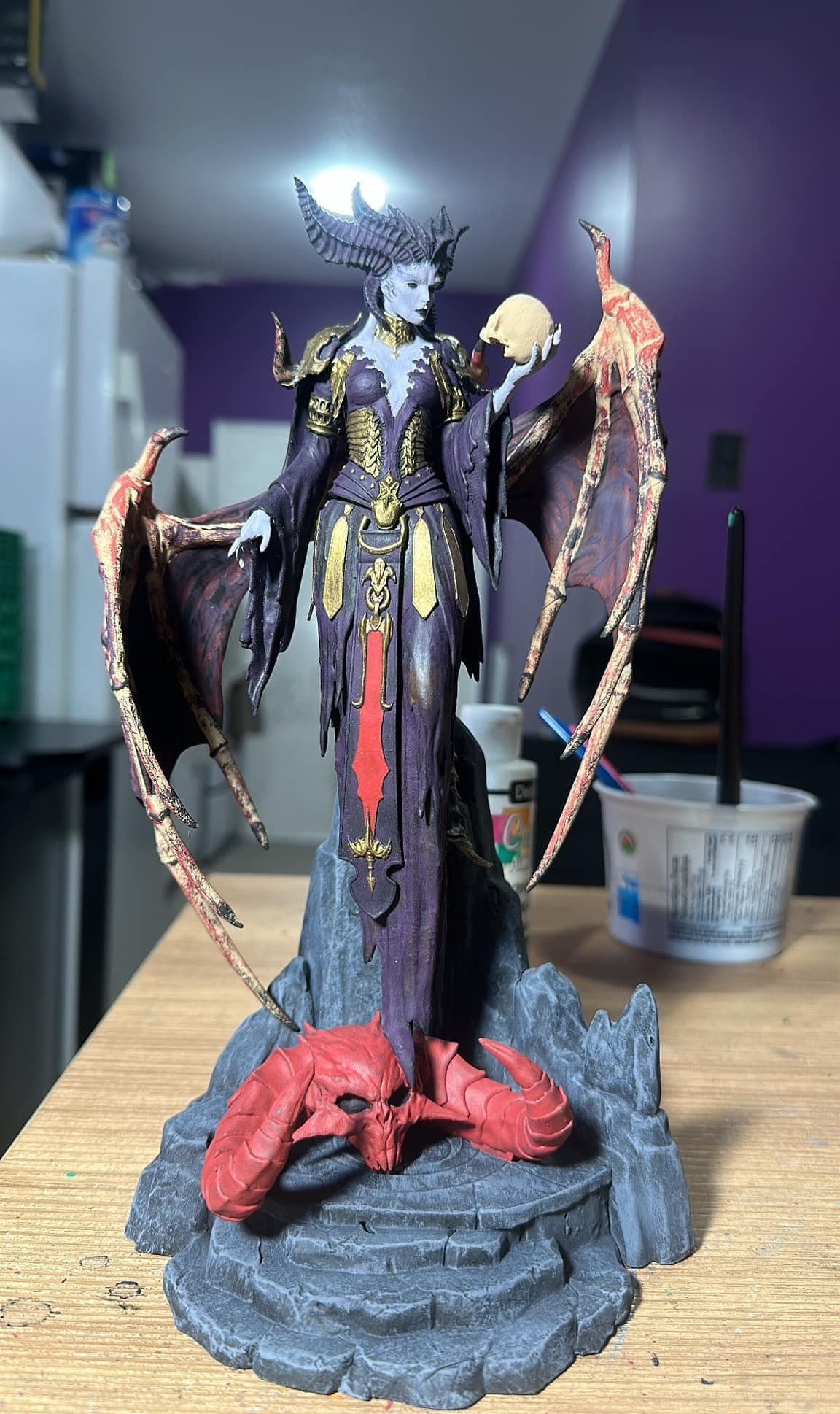 Hand Painted Lilith From Diablo Resin Statue / Figurine - Etsy