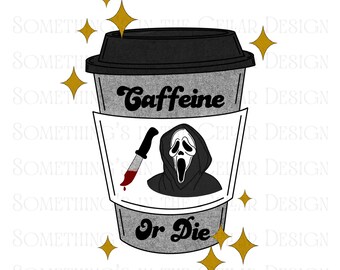 Ghostface Coffee Png - Etsy