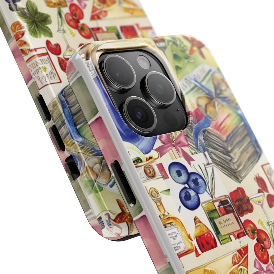 Coquette Summer Martini Collage Phone Case, Cocktail Phone Case ...