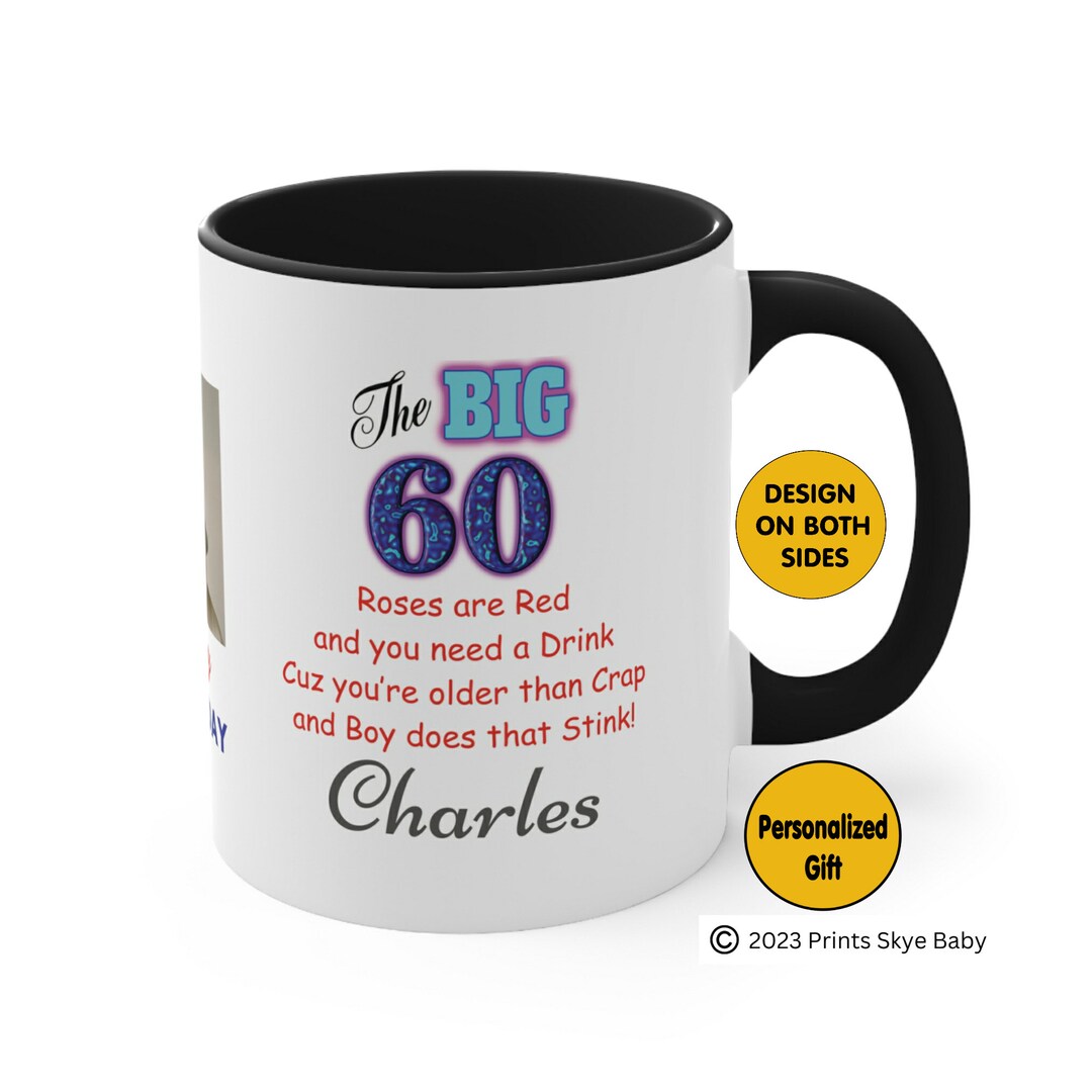 Big 60 Mug 60th Birthday Gifts for Women Gift for Man 60th - Etsy
