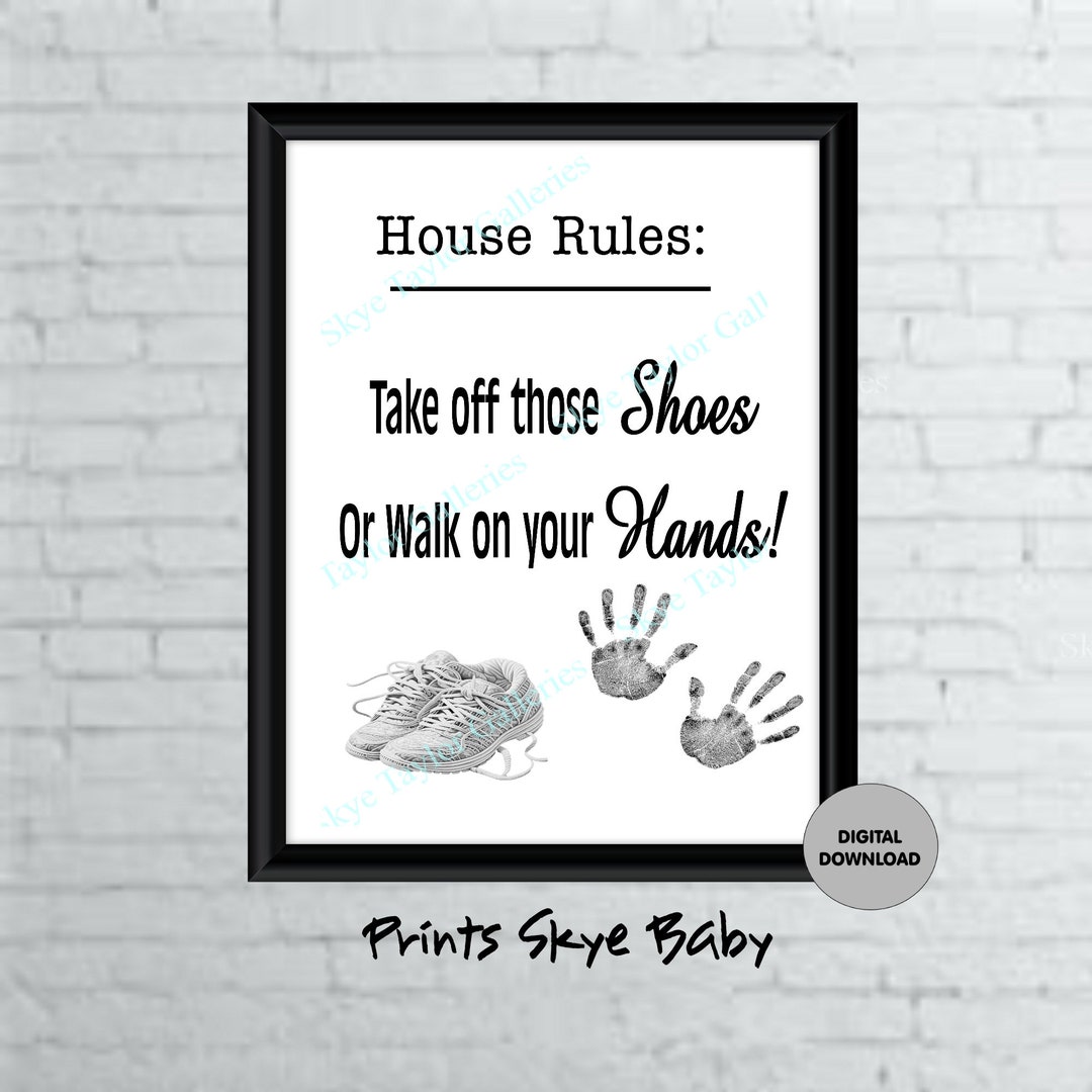 A Please Remove Shoes Sign, Humerous Phrase, Download and Print, Funny ...