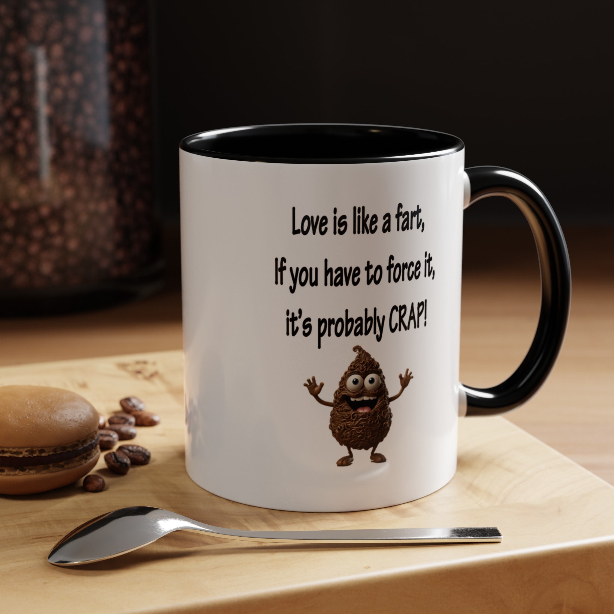 Love is Like a Fart Mug, Fart Joke Mug, Humorous Fart, Quirky ...