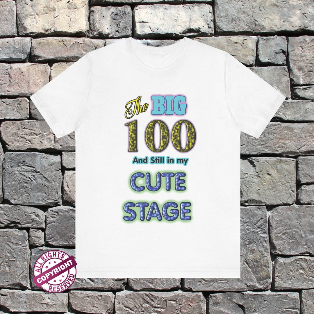 100th Birthday Shirt, Birthday Milestone, Big 100, Cute Summer T Shirt ...