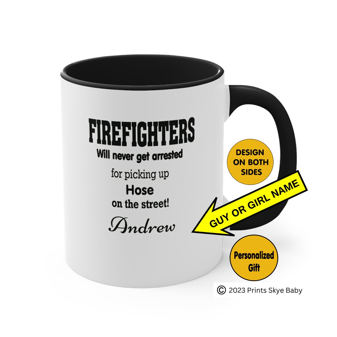 Firefighter Gift, Firefighter Graduation Gift , Fire Department Mug ...