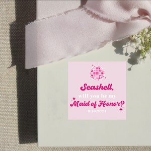 Bridesmaid Proposal stickers Only Sheet of 6 Bridesmaid Proposal Card ...