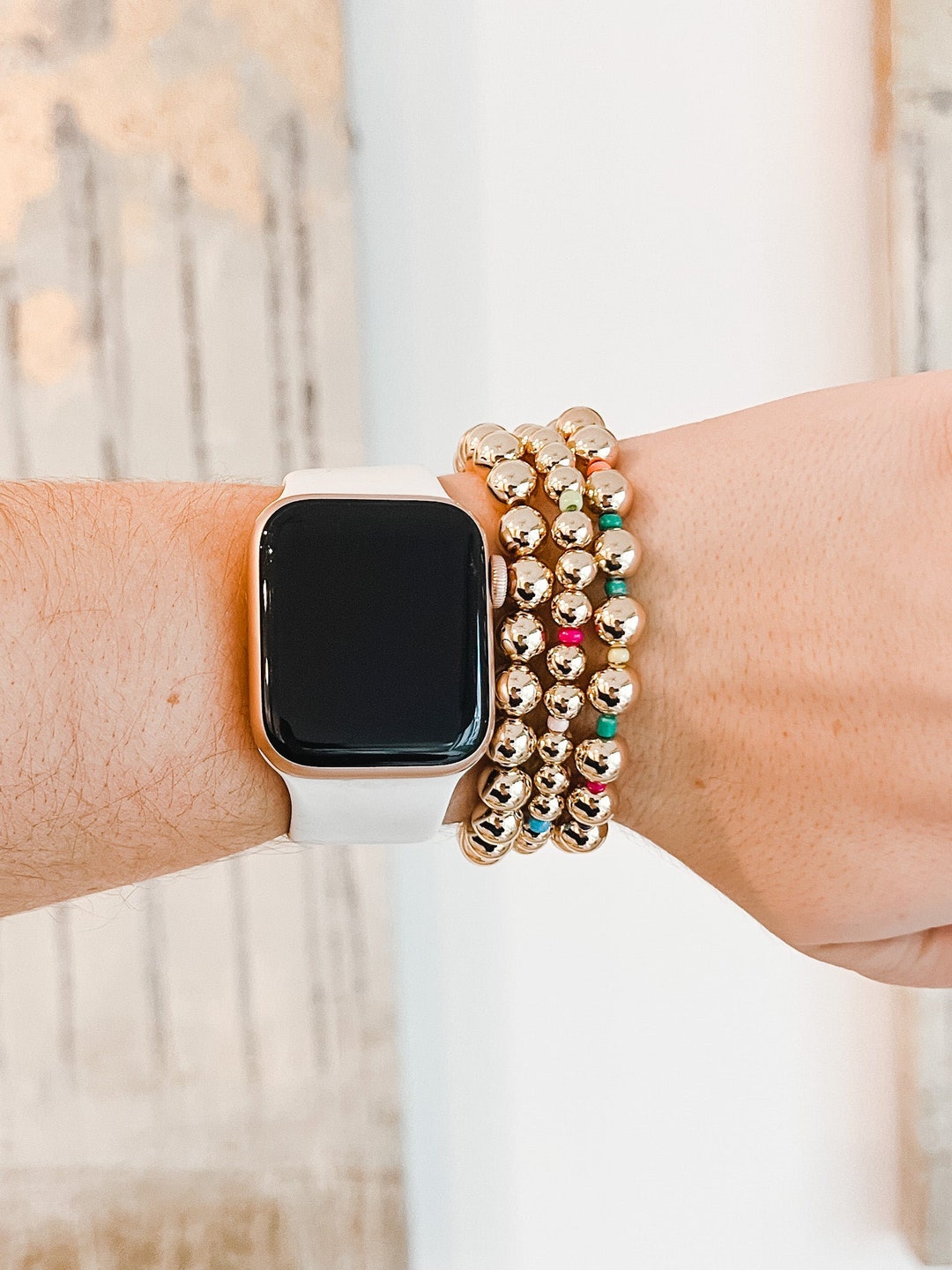 Set of 3 Stackable Gold Bracelets - Etsy