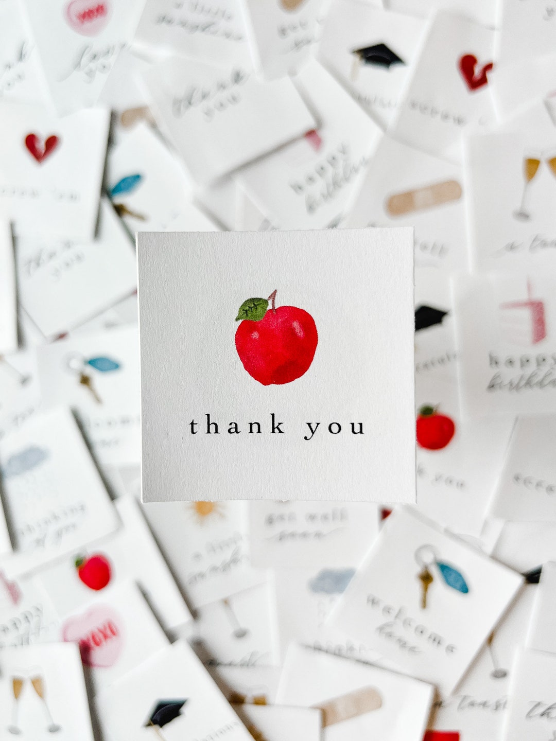 Teacher Thank You Stickers sheet of 6, Back to School Teacher ...