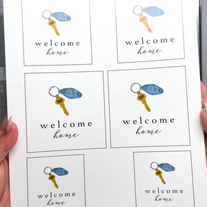 Welcome Home PRINTABLE Gift Tag, Housewarming Gift Tag, Closing Gift ...