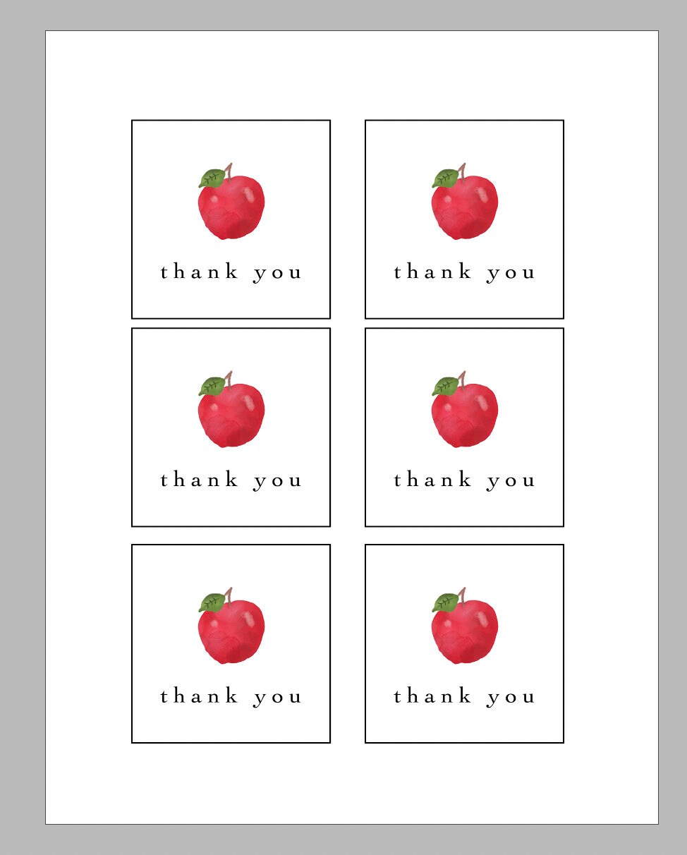 Teacher Appreciation Tag PRINTABLE, Teacher Gift Tag, Teacher ...