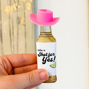 Take a Shot for Yes Bridesmaid Proposal Stickers sheet of 6, Bridesmaid ...