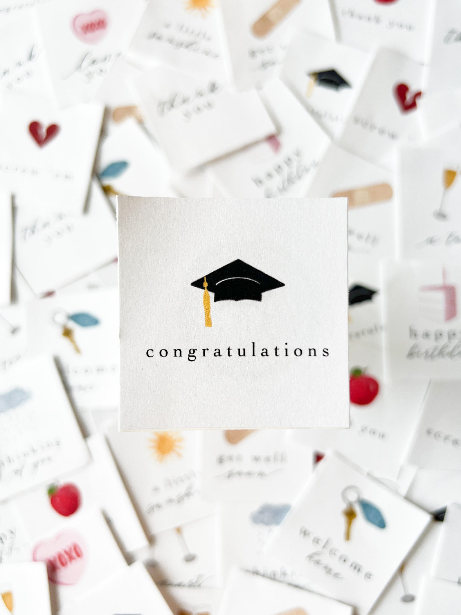 Graduation Stickers / Gift Tags sheet of 6 Watercolor - Etsy