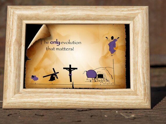 Evolution of Jesus Christ Inspirational Wall Art Birth of - Etsy