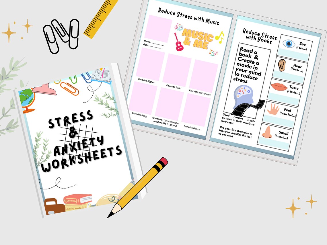 Done for You Eliminate Stress and Anxiety Worksheet Brandable Coaching ...