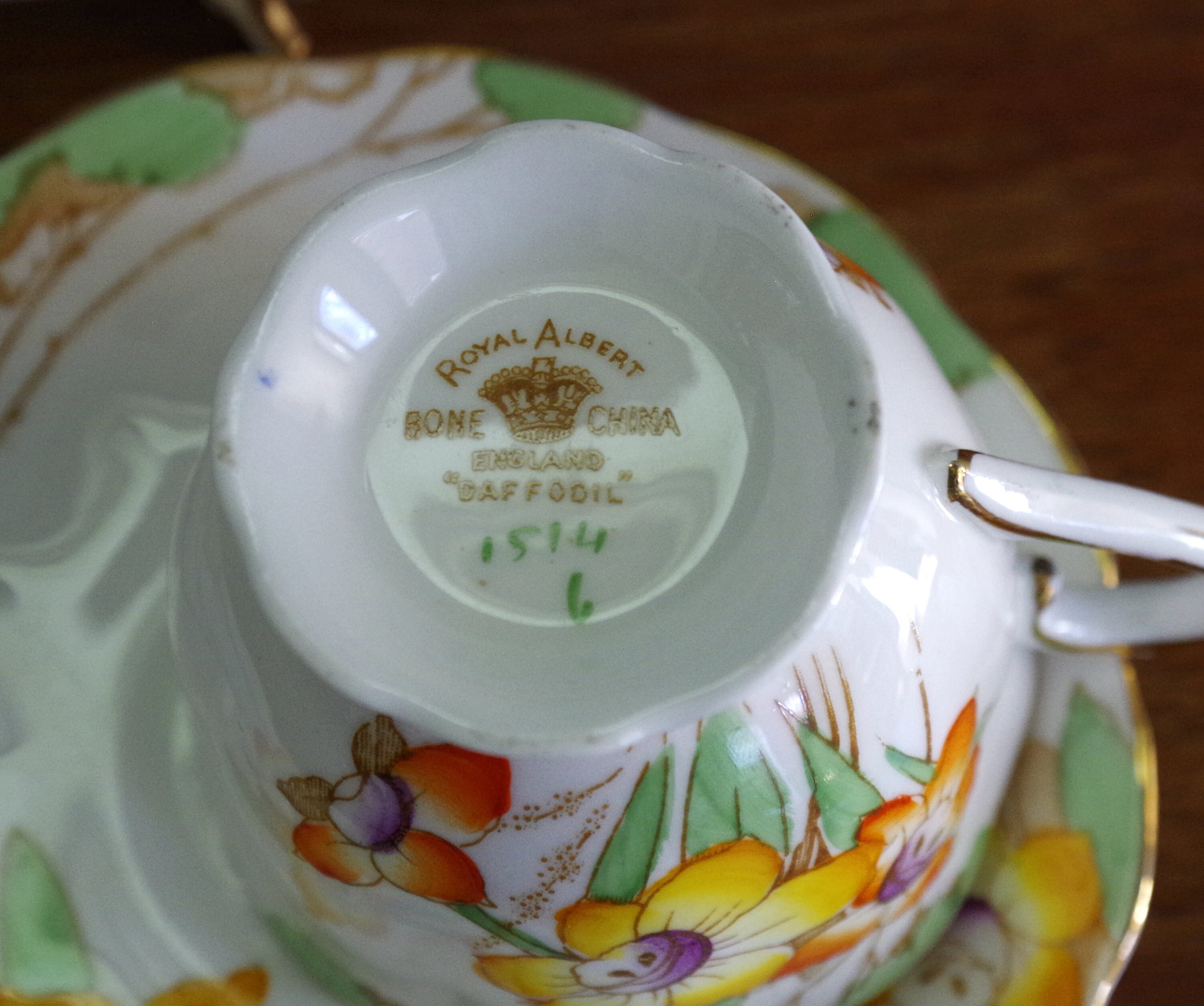 Royal Albert Daffodil Tea Set for Six, C1930s - Etsy Australia