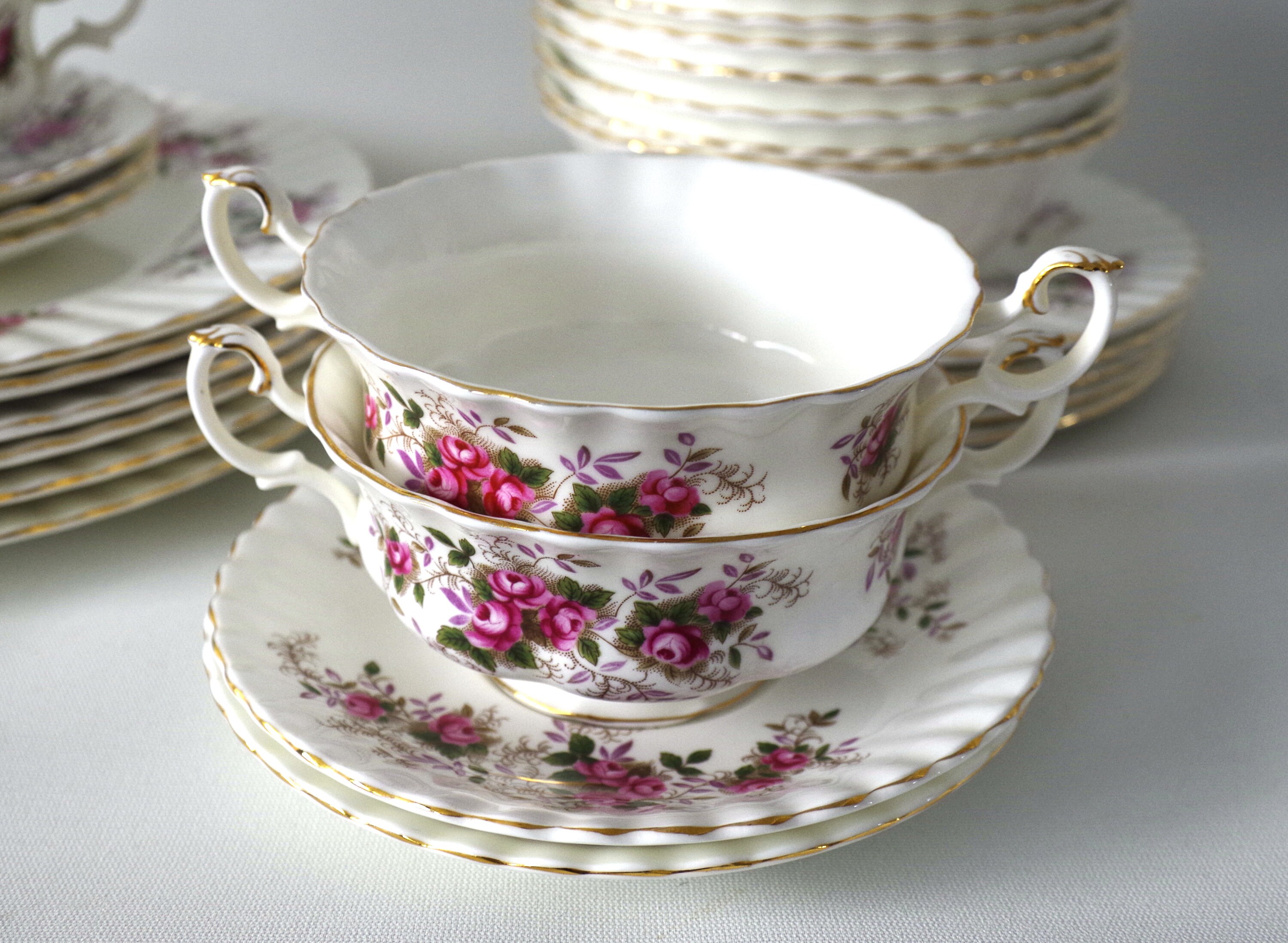 Royal Albert Lavender Rose Dinner Set - Etsy Australia