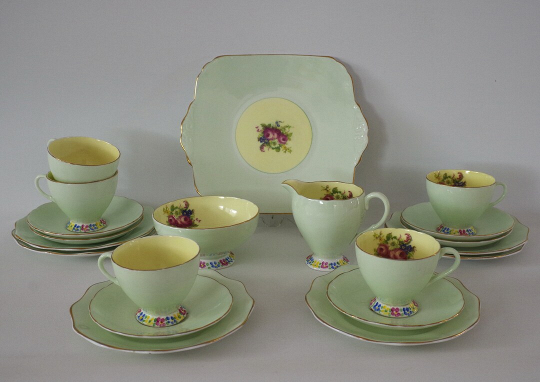 EB Foley Tea Set for Five, 20 Pieces - Etsy Australia