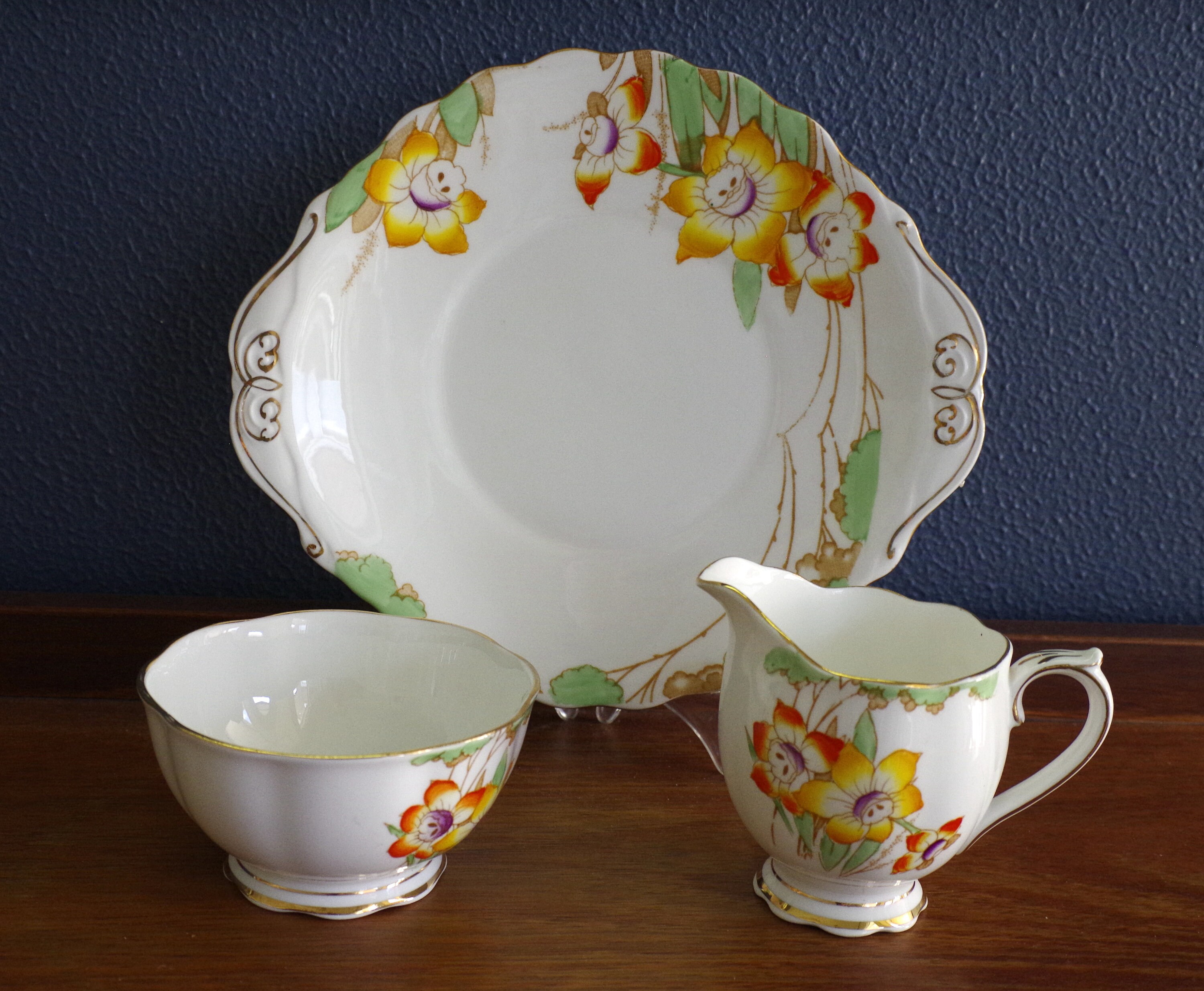 Royal Albert Daffodil Tea Set for Six, C1930s - Etsy Australia