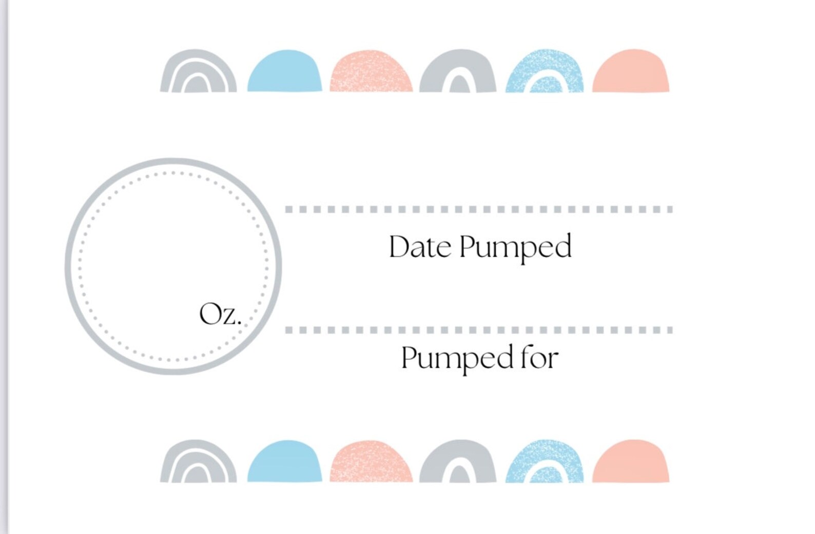 Breast Milk Label: Daycare Version PRINTABLE - Etsy
