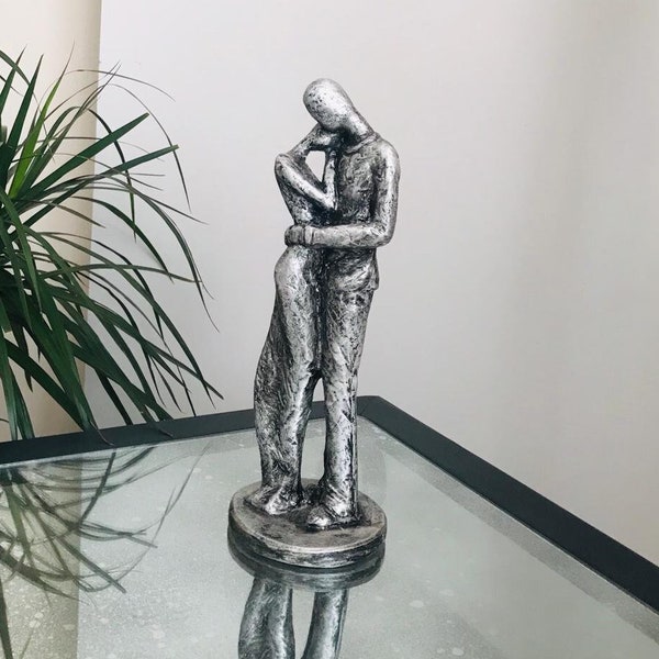 Embracing Couple Sculpture - Etsy