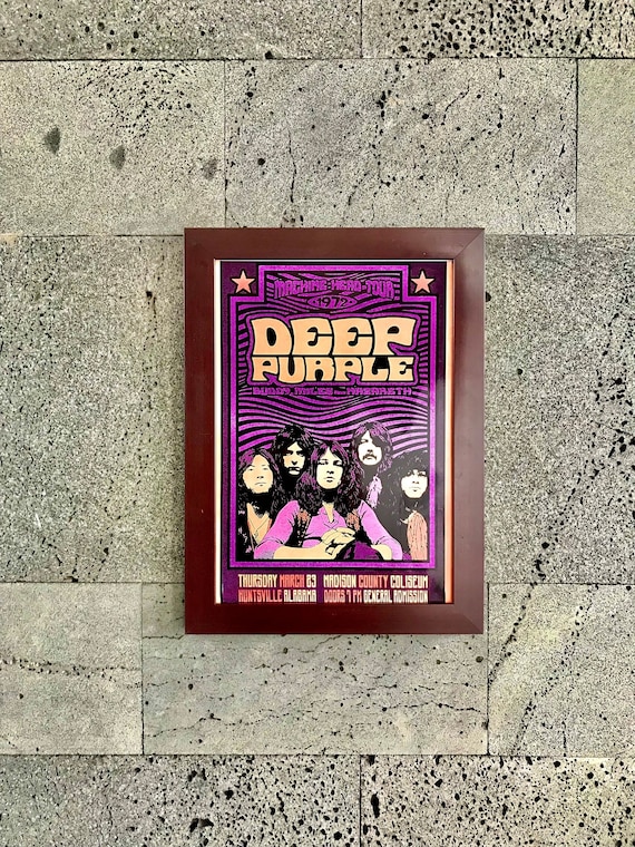 Deep Purple Poster Music Poster Bands Poster Print Art - Etsy