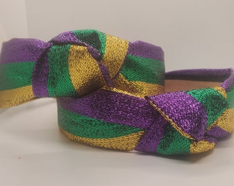 Mardi Gras Headband, Mardi Gras Headbands, Mardi Gras Knot Headband ...
