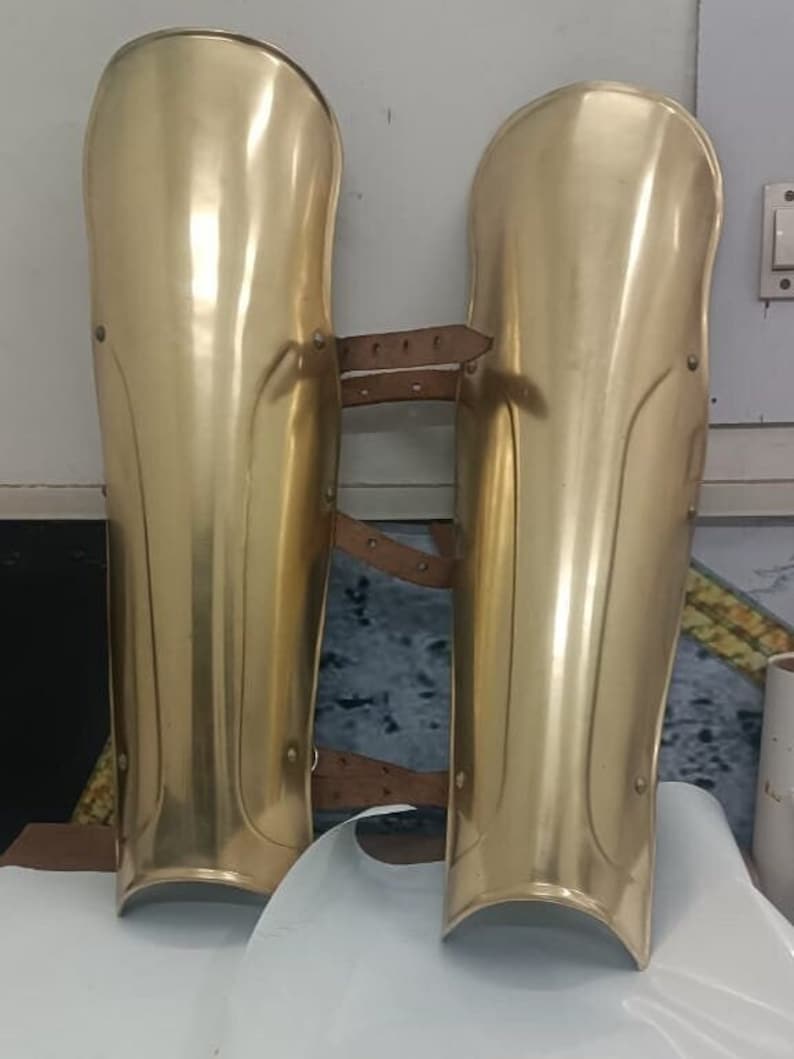 Medieval Knight Leg Pair Greaves Armor Set ~ Knight Steel Gothic Larp ...
