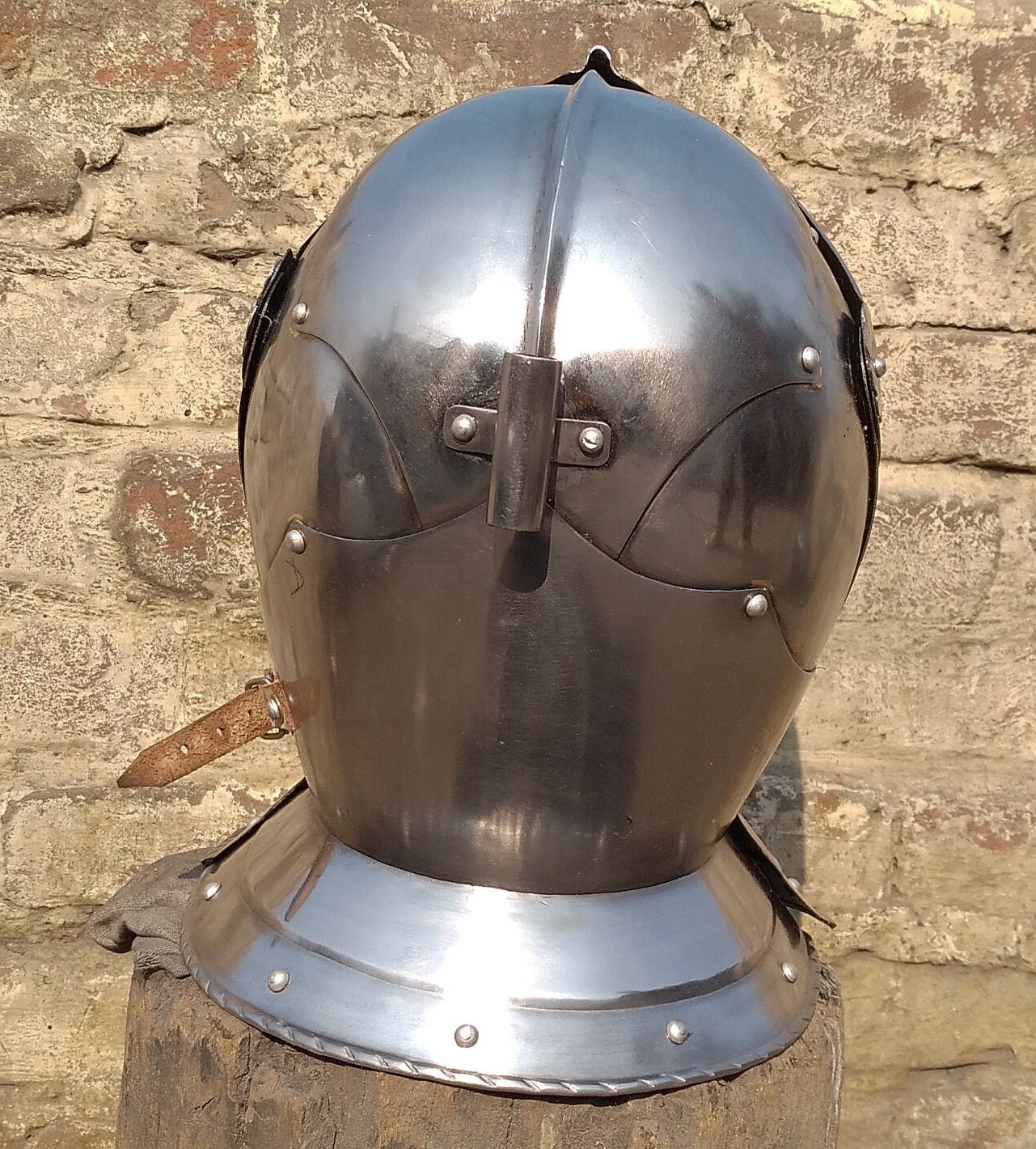 Halloween European Closed Helmet With Stand Medieval Knight Visor ...