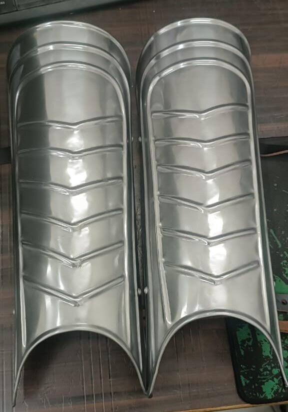 Medieval Armor Suit Gothic Leg Guard Bracer Wearable Armor Legs Arm Set ...